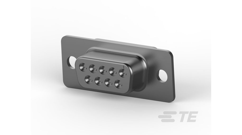 5-747905-2 | TE Connectivity 9 Rcpt Solder Cup Gold Flash D Subminiature Connector 9 Contact(s ...